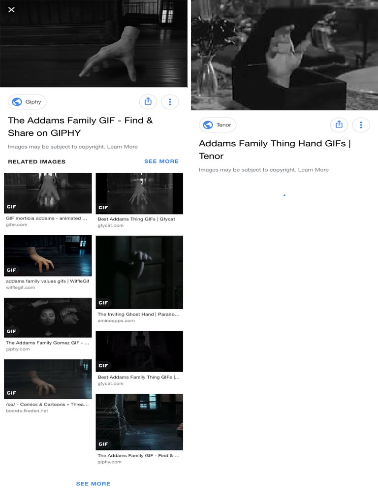 Addams Family Hand - Google Search | PDF