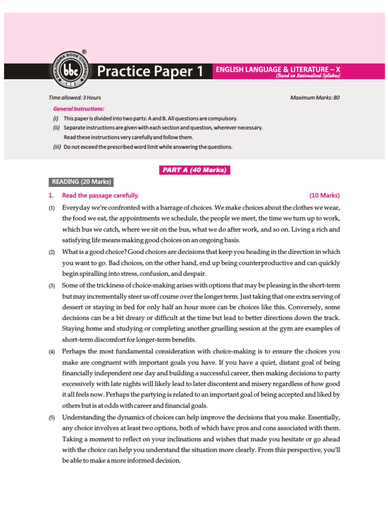Practice Paper 1 - Class 10 (2021) | PDF | Online And Offline | Online ...