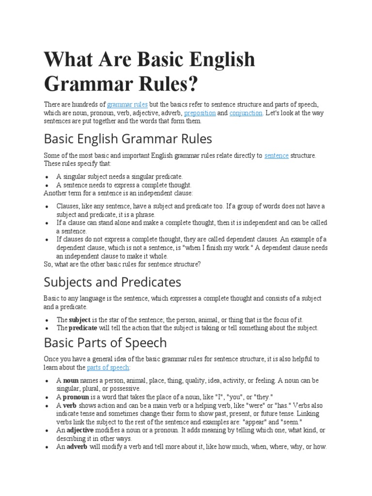 English Grammar Basics for Beginners | PDF | English Grammar | Verb