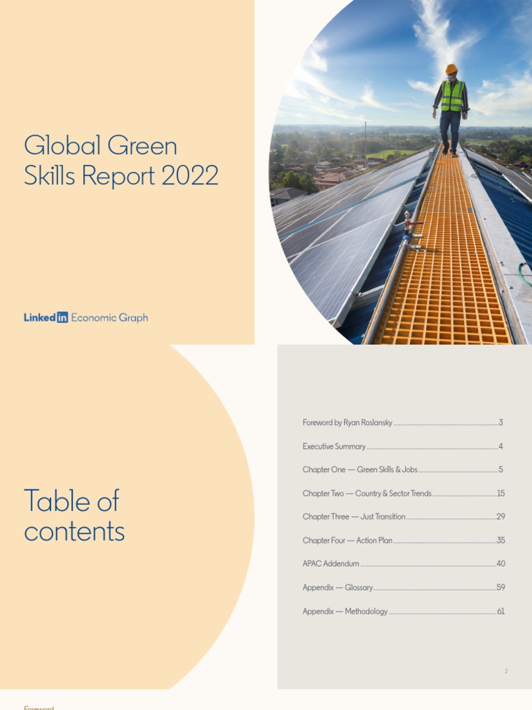 Global Green Skills Report 2022 | PDF | Sustainability | Green Job