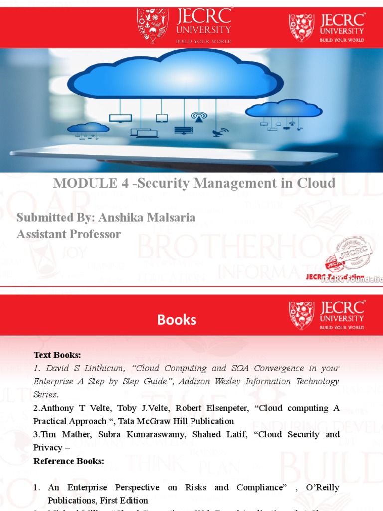 CloudComputing UNIT 4 | PDF | Cloud Computing | Information Security