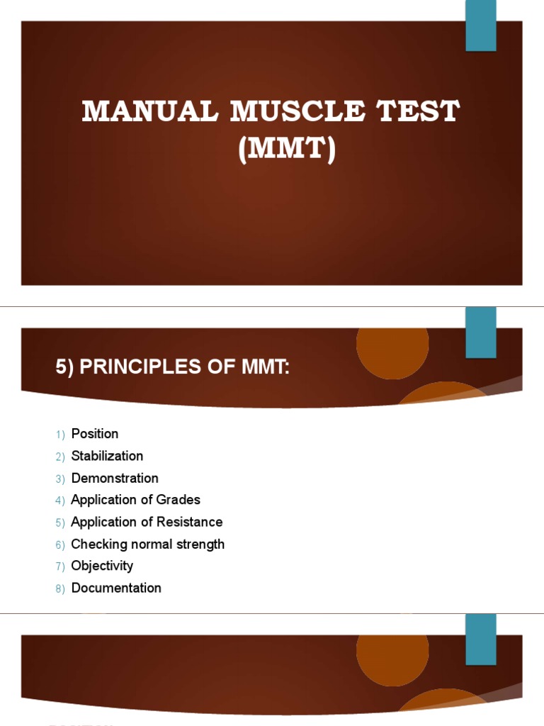 Manual Muscle Test (MMT) | PDF | Skeletal Muscle | Amyotrophic Lateral ...