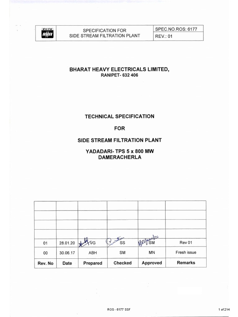 Tender Technical Documents r1 Nit - 51988 (Enq 7791402e) | PDF ...