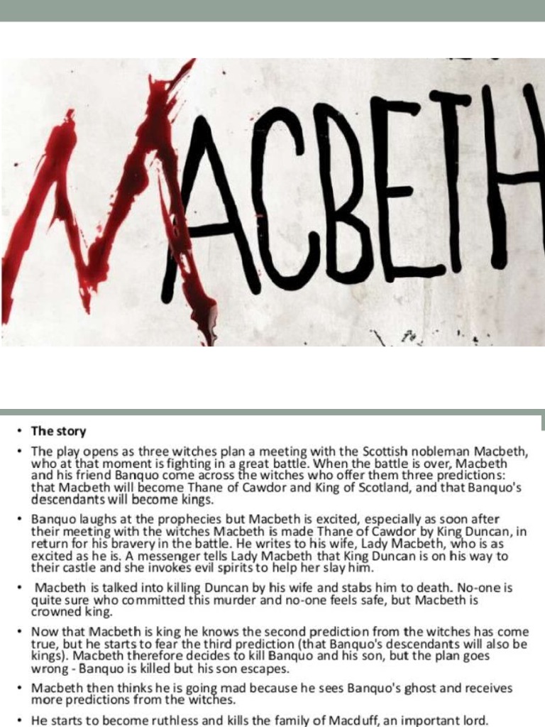 10a Macbeth Intro-Context-Characters Powerpoint | PDF | Macbeth