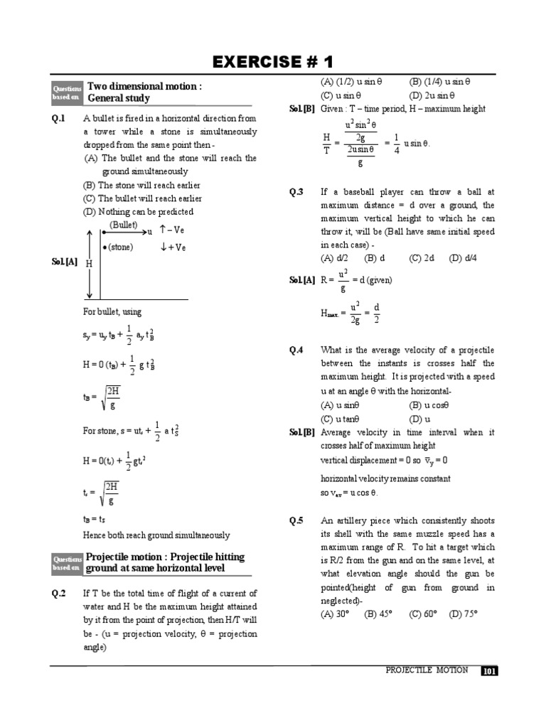 Maximum Projectile Range Area Spread by Bullets Fired Upward | PDF ...