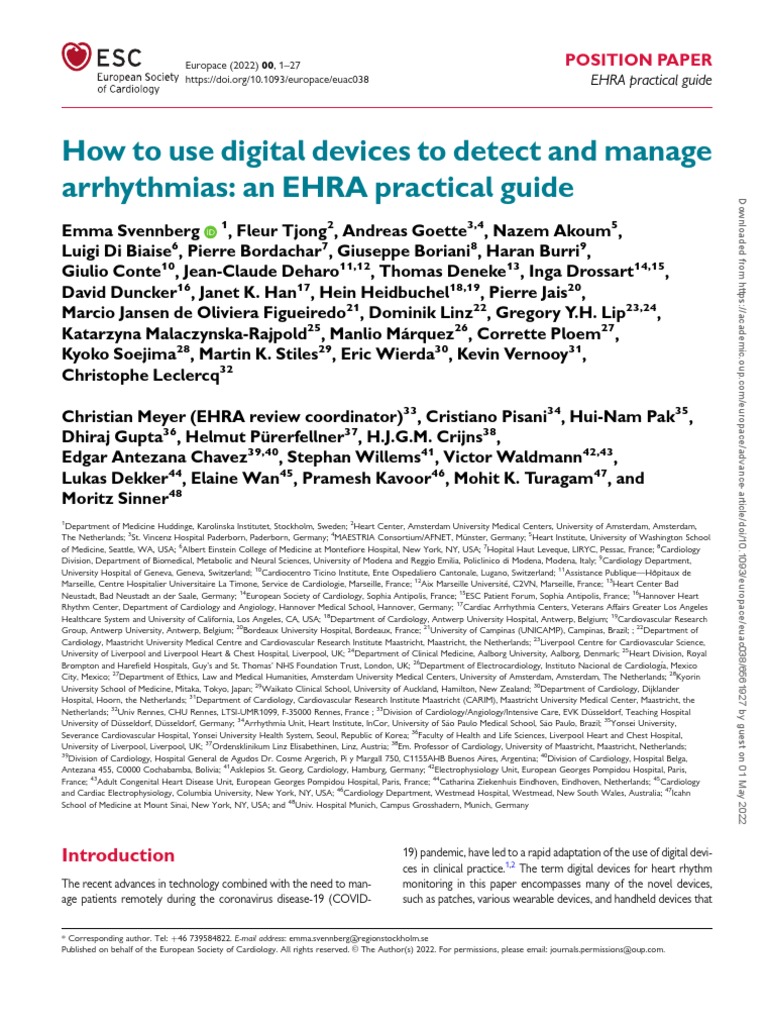 Guia EHRA 2022-Uso Tecnología Digital | PDF
