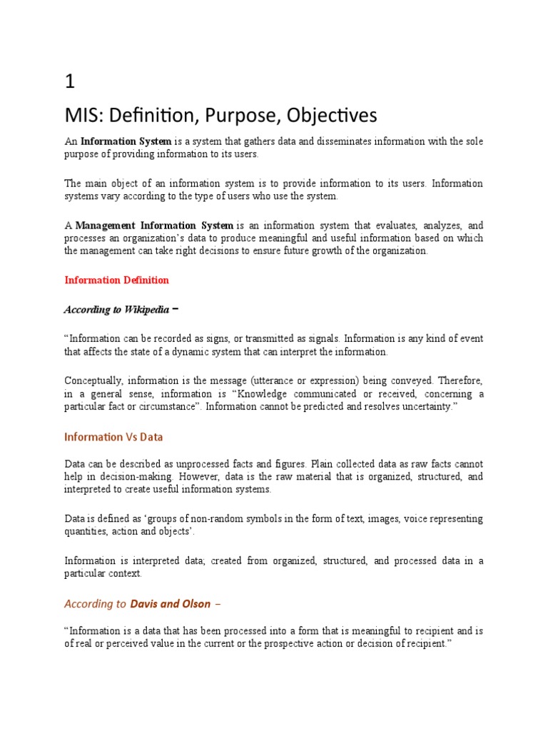 ISM Unit 1 | PDF | Information | Information System