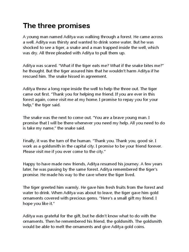 The Three Promises | PDF