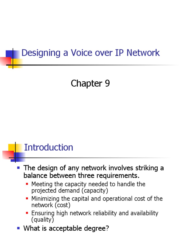 Designing A Voice Over IP Network | PDF | Voice Over Ip | Computer Network