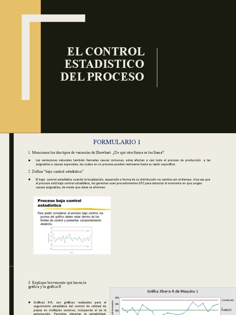 El Control Estadistico Del Proceso | PDF | Aleatoriedad | Estadísticas