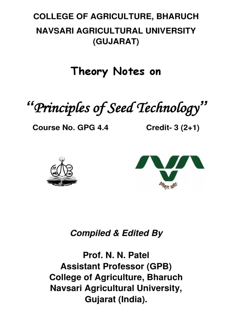 Principles of Seed Production Technology | PDF | Plant Breeding | Seed