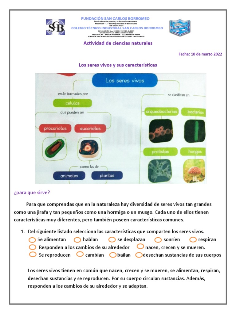 Clase 1 de Ciencias Naturales | PDF