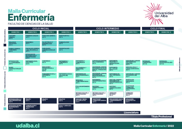 Malla EnfermerIa | PDF | Enfermería | Medicina CLINICA