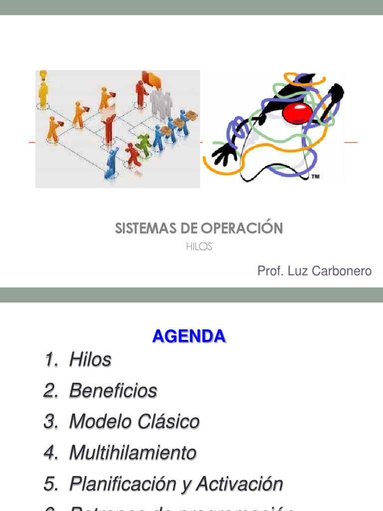 Hilos Beneficios Modelos Ejemplos | PDF | Hilo (Computación) | Proceso ...