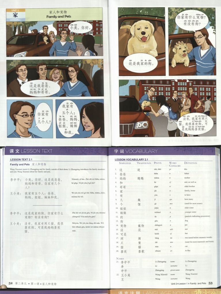 Modern Chinese Textbook 1a Simplified Characters | PDF | Noun | Pronoun