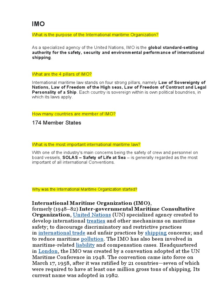 Solas Chapters | PDF | International Labour Organization | Shipping