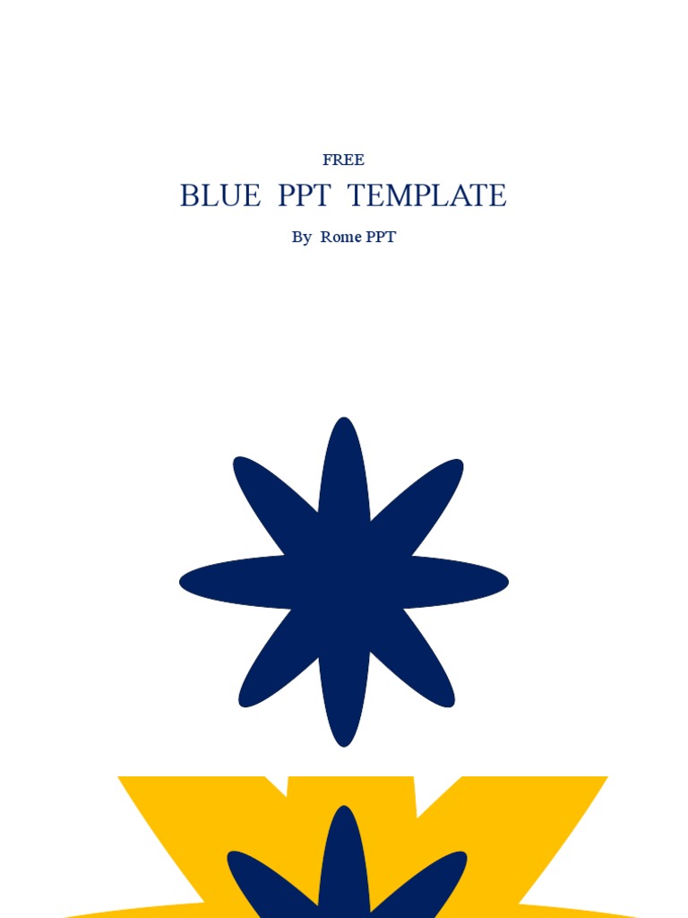 Blue PPT Template | PDF
