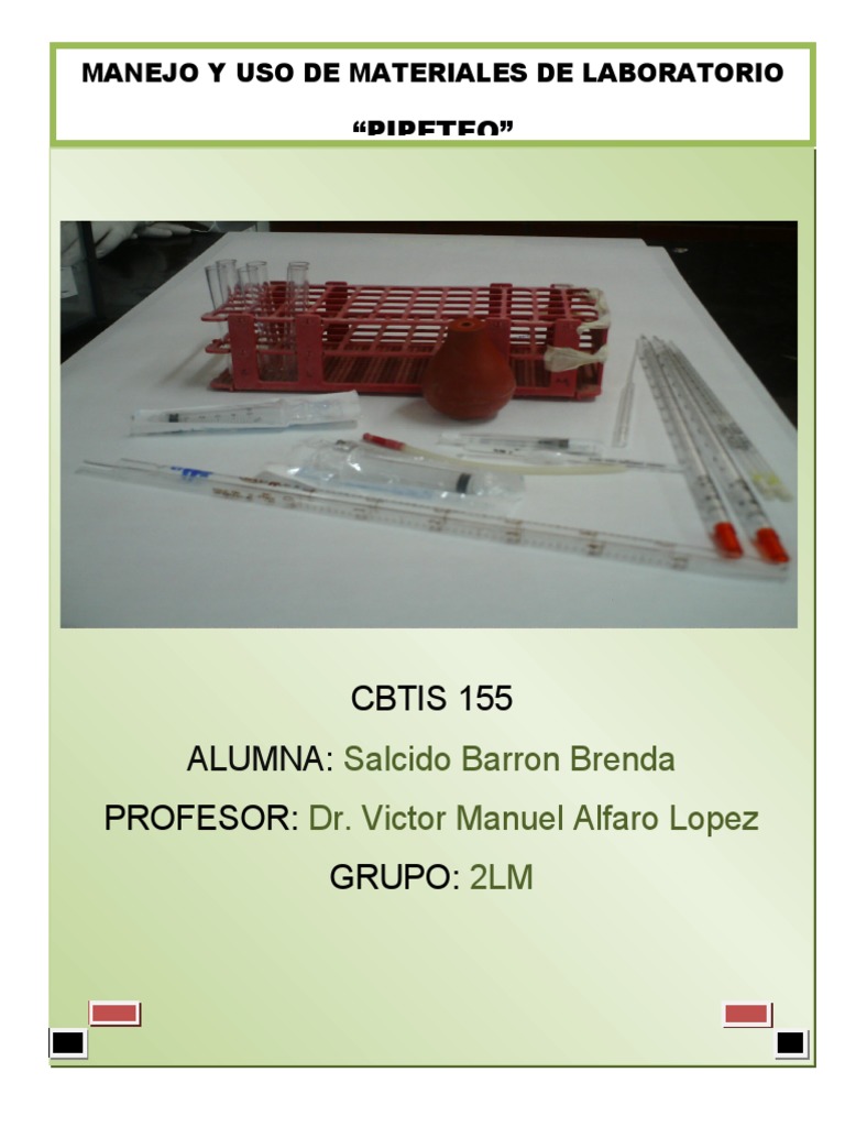 Practica Del Pipeteo | PDF