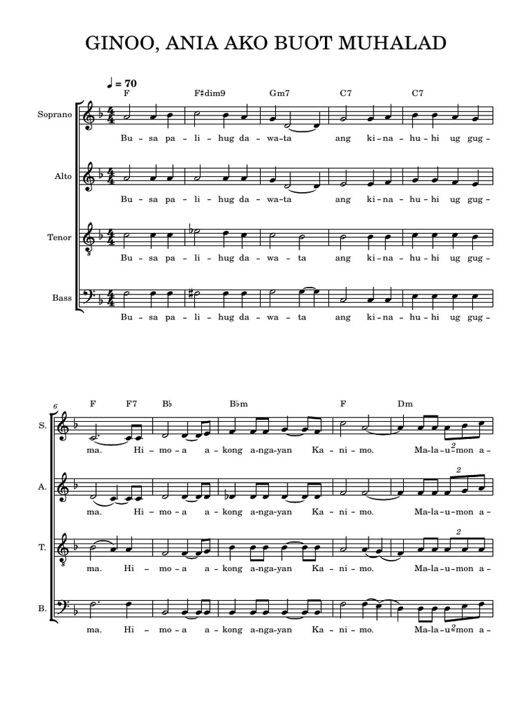 Ginoo, Ania Ako Buot Muhalad Koro | PDF