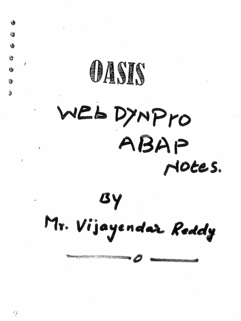 SAP ABAP by Vijayender Reddy | PDF