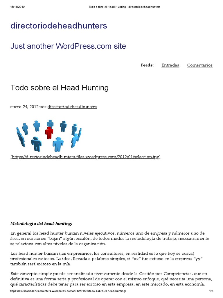 Todo Sobre El Head Hunting | PDF | Gestión de recursos humanos