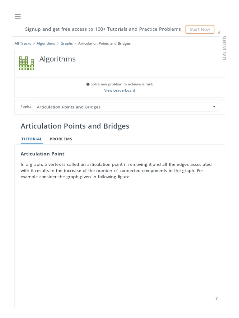 Articulation Points and Bridges Tutorials & Notes - Algorithms ...