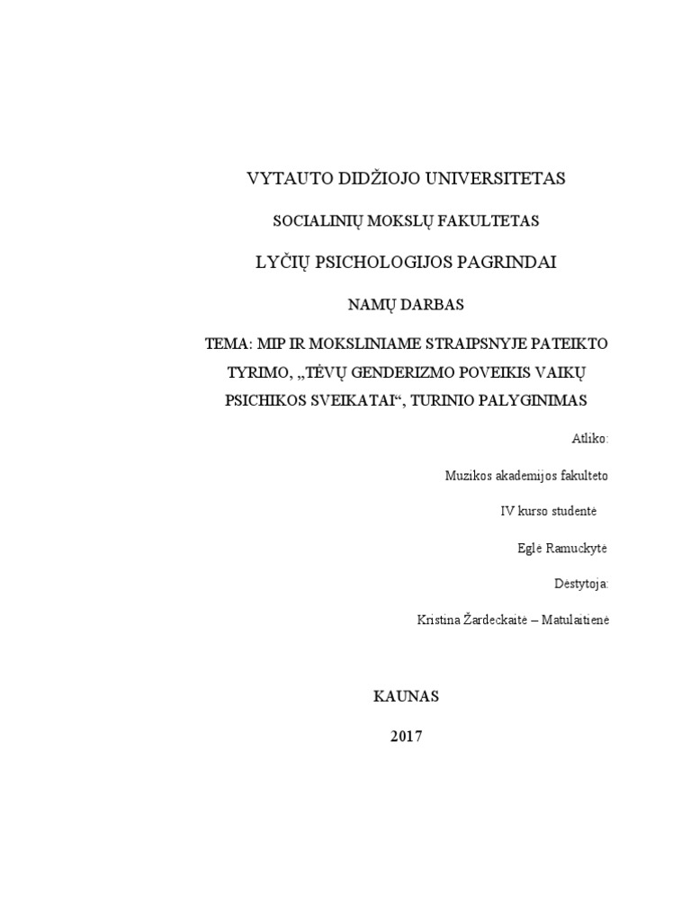 MIP Ir Mokslinio Straipsnio Turinio Analizė | PDF