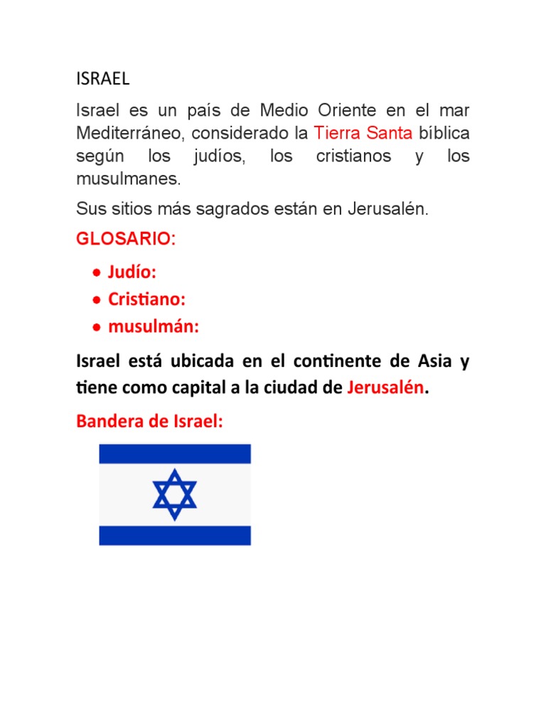 Clase 01 y 02 Religion - El Pueblo de Israel | PDF Clase 01 y 02 Religion - El Pueblo de Israel | PDF