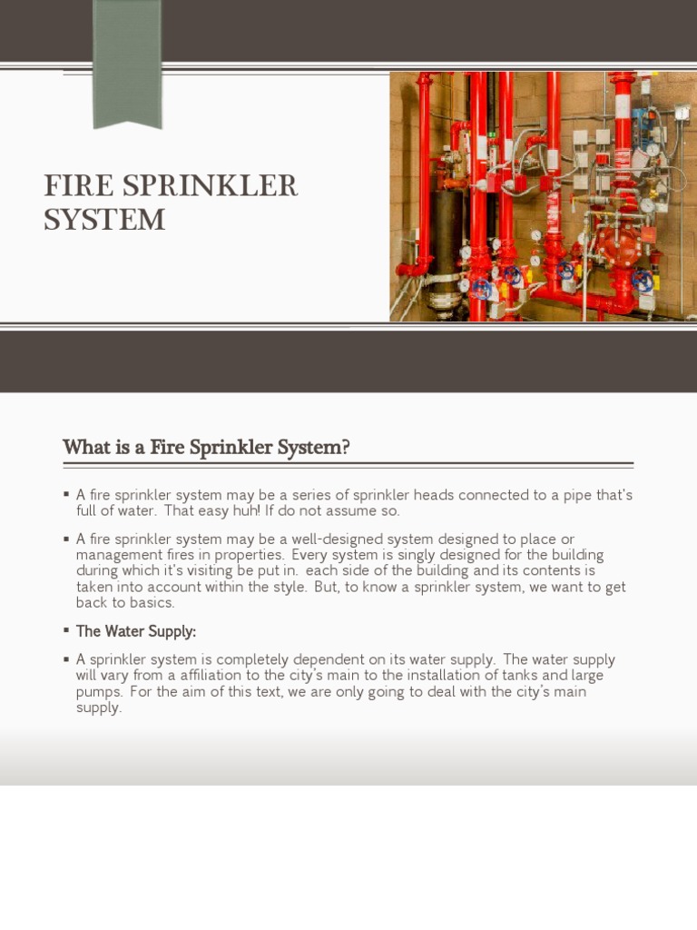 Fire-Sprinkler-System 9206320 Powerpoint | PDF
