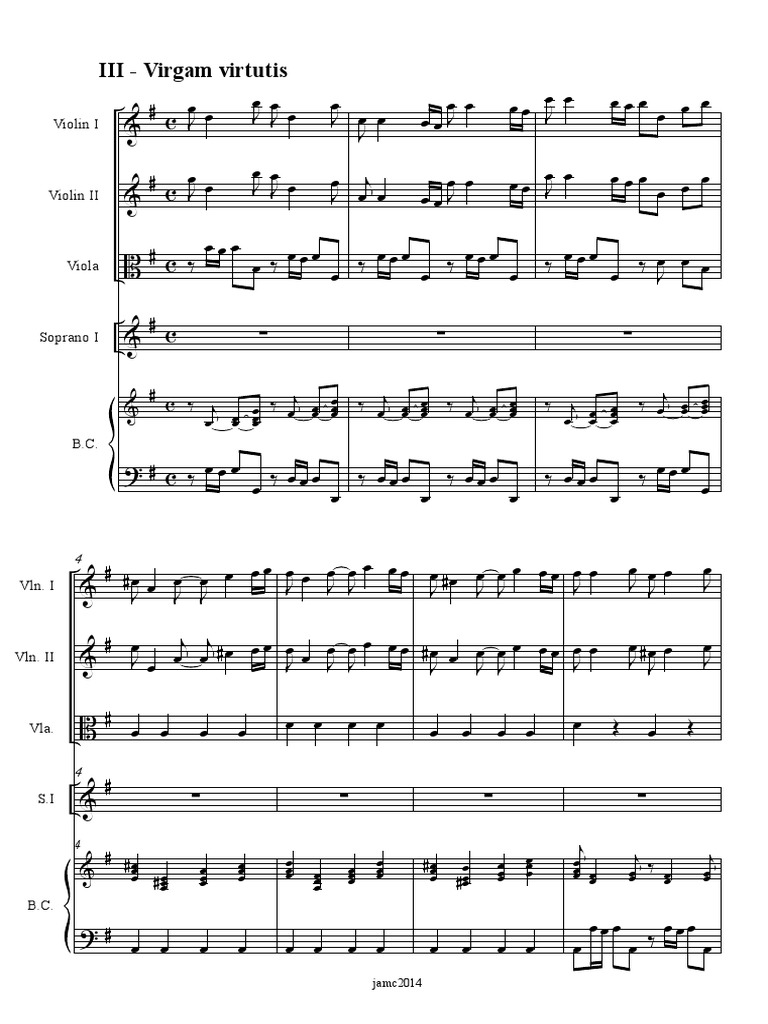 Vivaldi Dixit - Dominus RV - 595 3.score | PDF