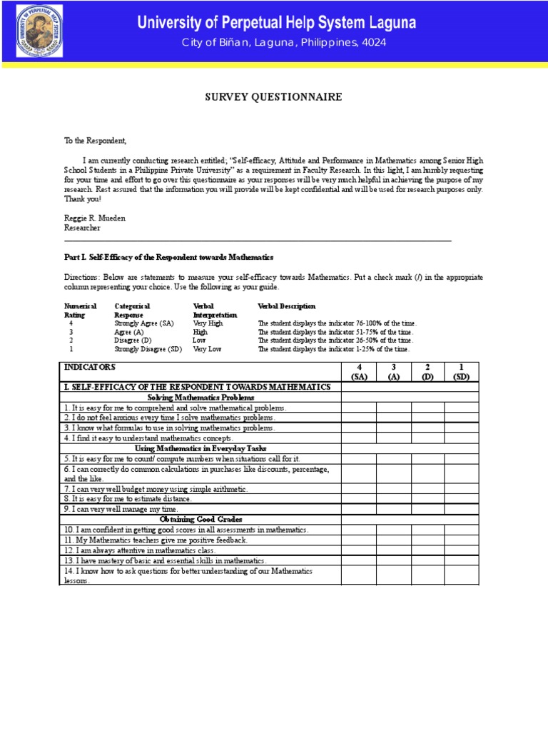 Survey Questionnaire Final - 2 | PDF