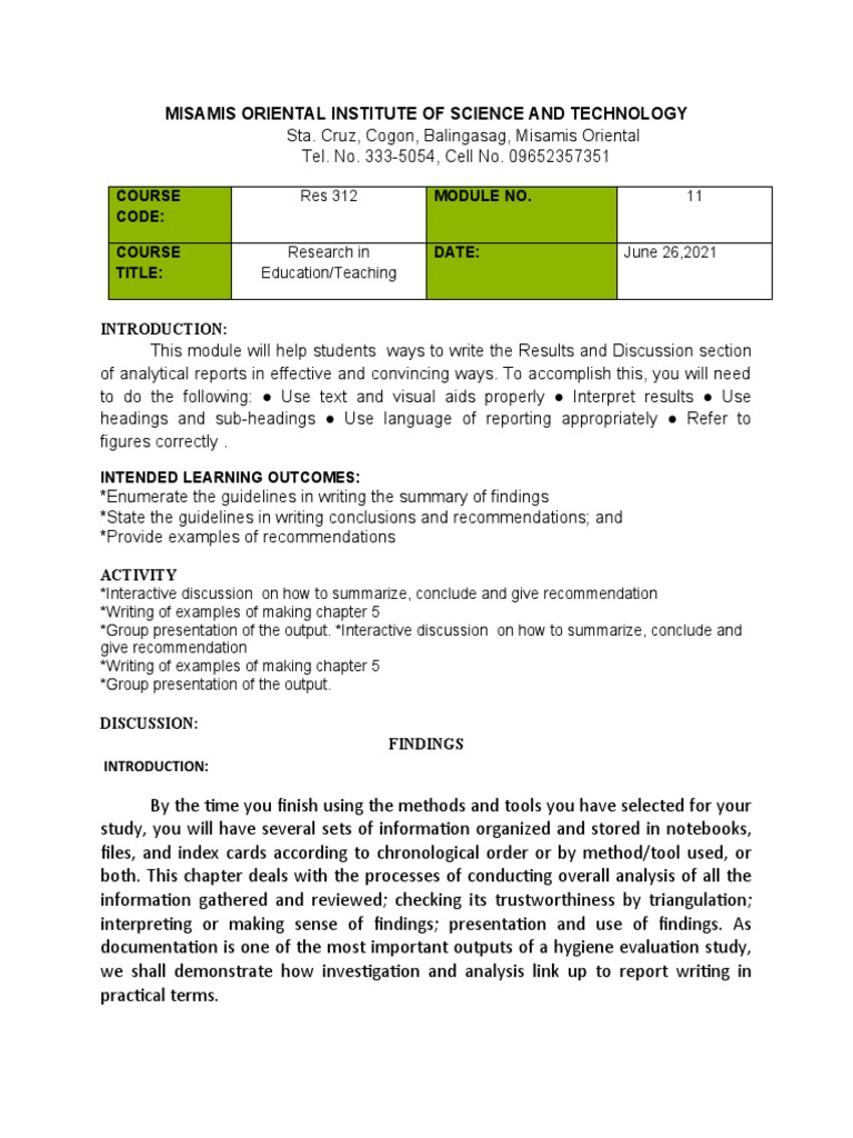 Write Effective Results and Discussion Sections | PDF | Qualitative ...