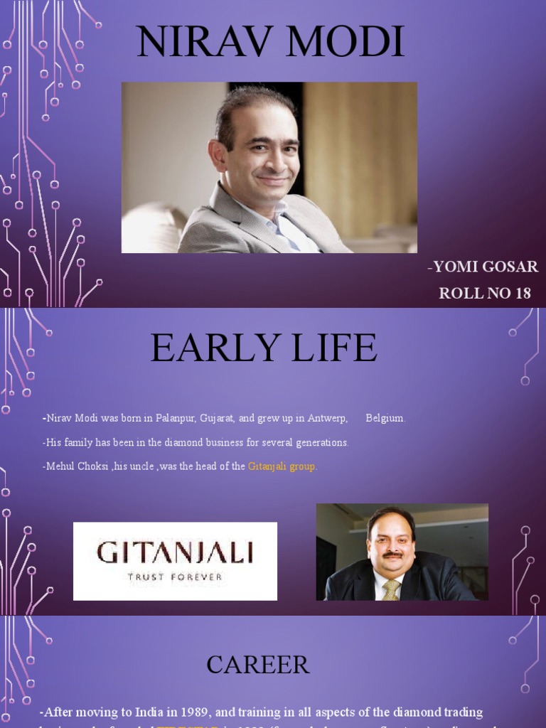 Nirav Modi: - Yomi Gosar Roll No 18 | PDF