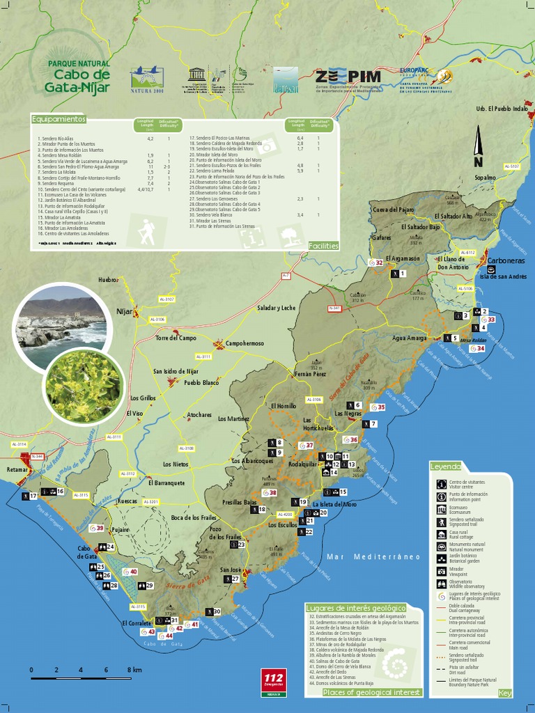 Mapa UP PN Cabo Gata Nijar | PDF