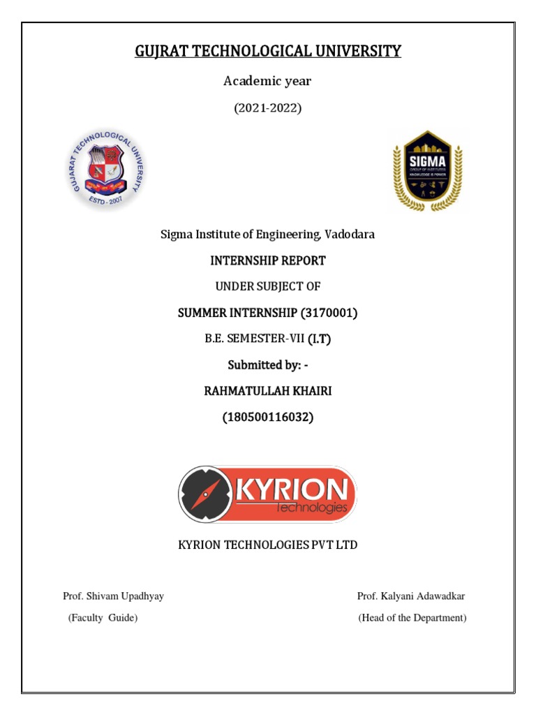 Internship Report | PDF | Mobile App | Test (Assessment)