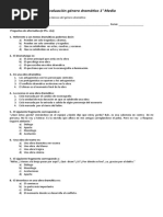 Prueba Del Genero Dramatico. 5° Basico | PDF | Comedia | Teatro