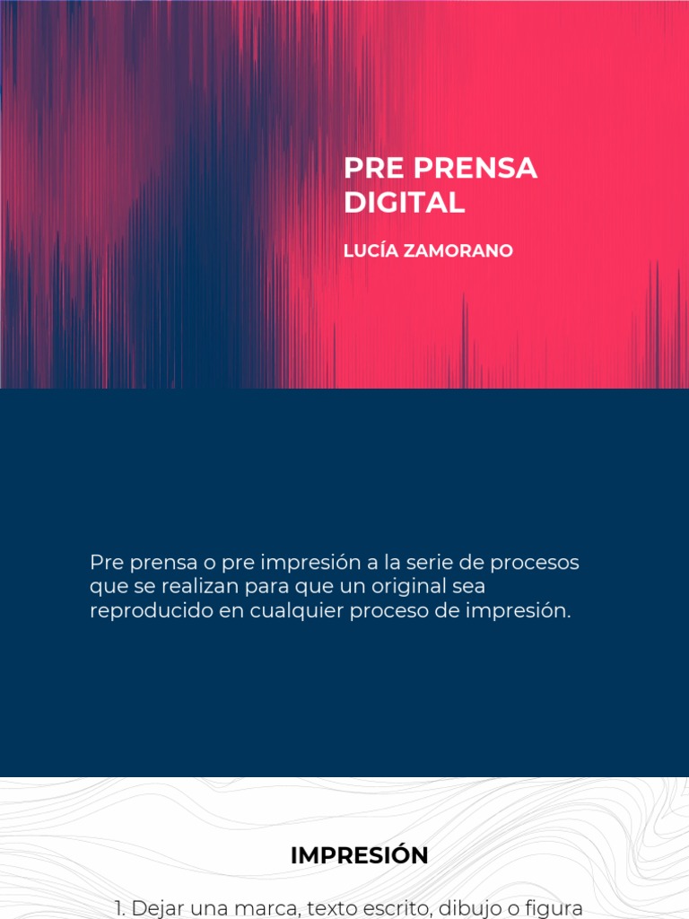 Proceso de Pre Prensa Digital | PDF | Color | Impresión