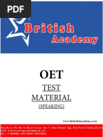 OET Medicine Speaking Test Samples | PDF | Breastfeeding | Physician