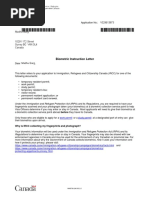 Biometric Instruction Letter | PDF | Human Migration | Immigration