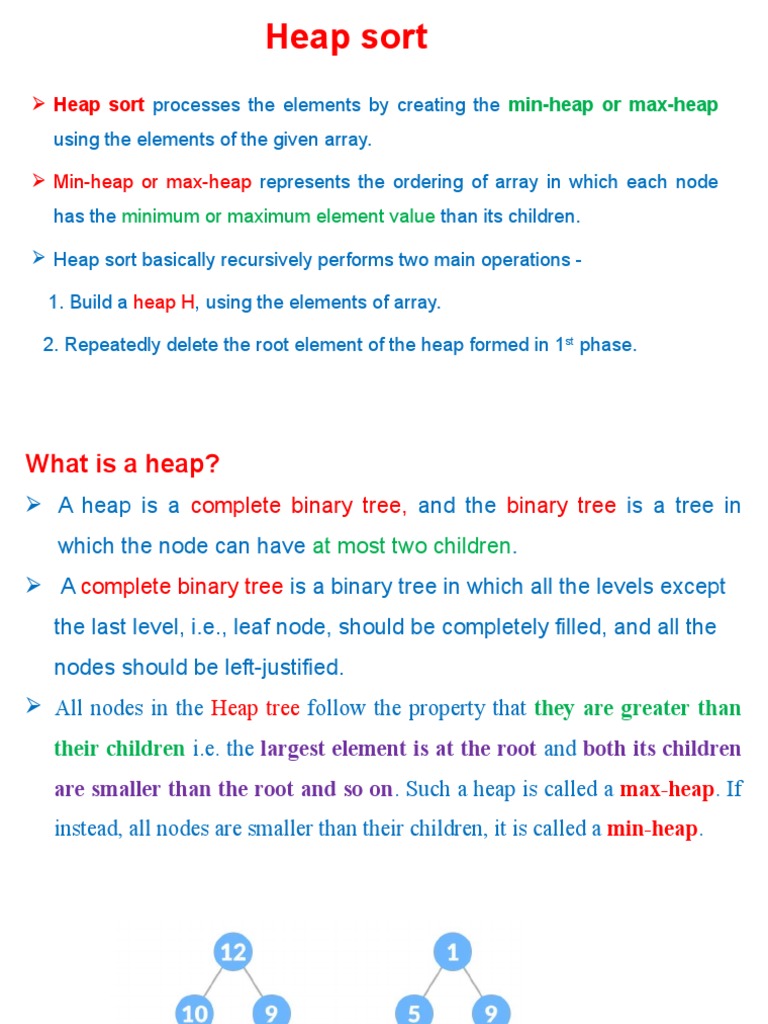 Heap Sort Min-Heap or Max-Heap | PDF | Computer Programming ... Heap Sort Min-Heap or Max-Heap | PDF | Computer Programming ...