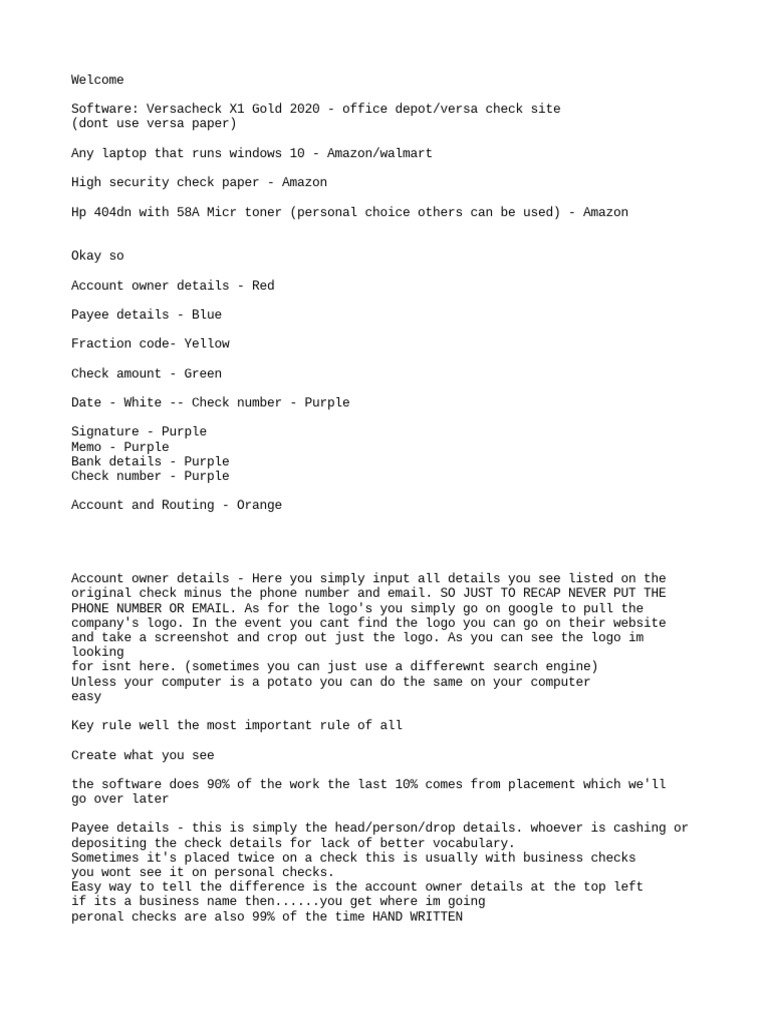 Check Tutorial | PDF | Cheque | Computing