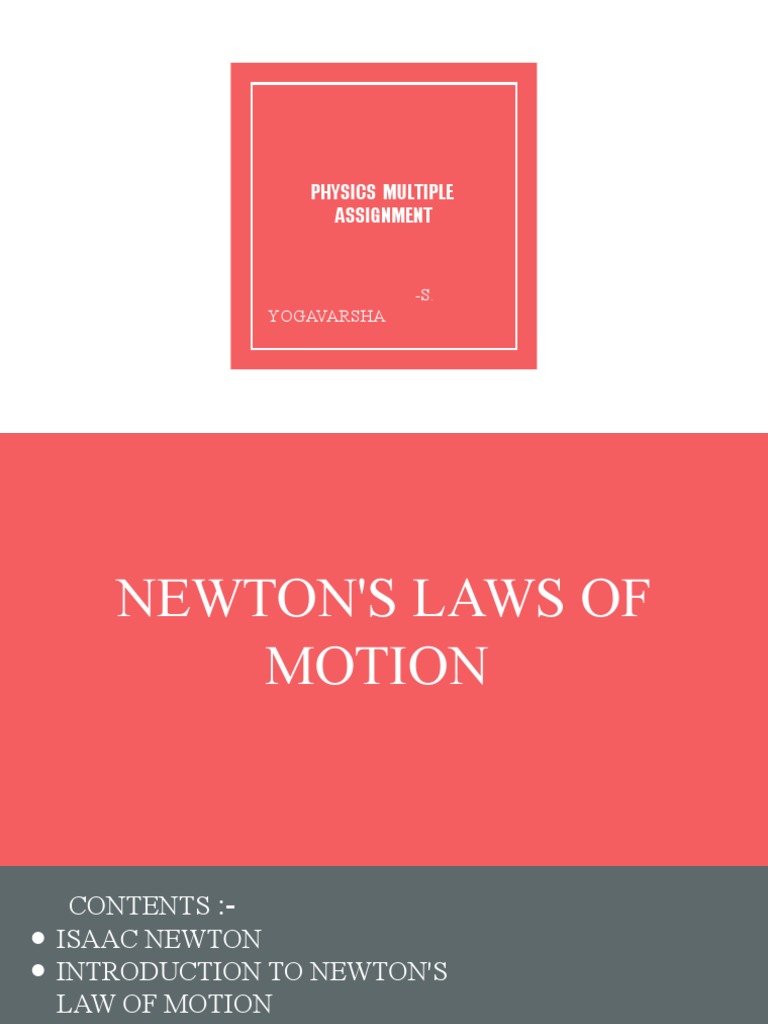 Newton's Laws of Motion | PDF | Force | Acceleration