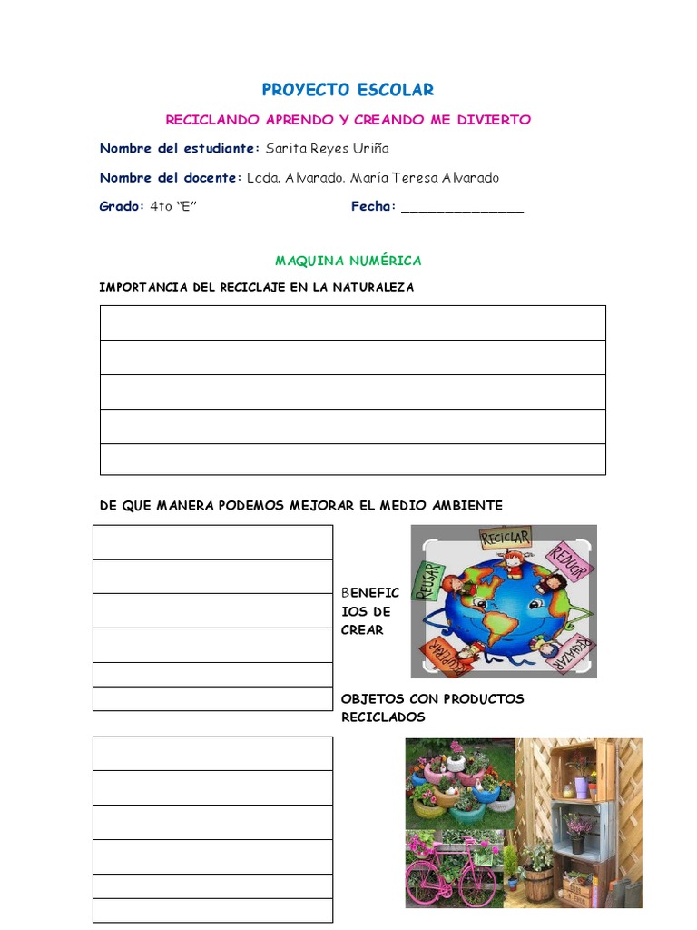 Proyecto Escolar | PDF