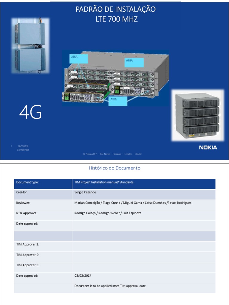 Padrão LTE 700MHZ V.1.1 | PDF | Desenvolvimento profissional | LTE ...