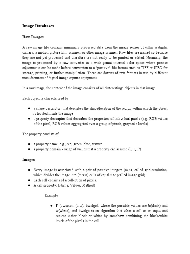 Image Database | PDF | Data Compression | Raw Image Format