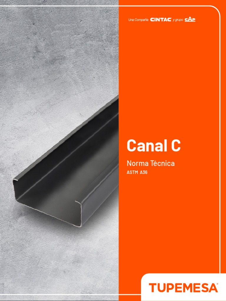 Canal C: Ficha Técnica y Medidas | PDF | Materiales | Rieles