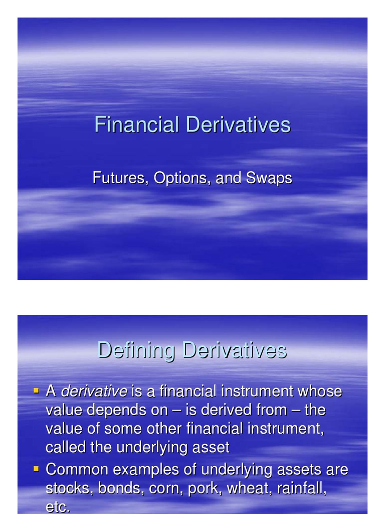 Financial Derivatives | PDF