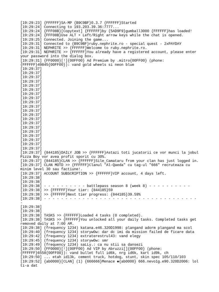 Chatlog | PDF | Service Industries