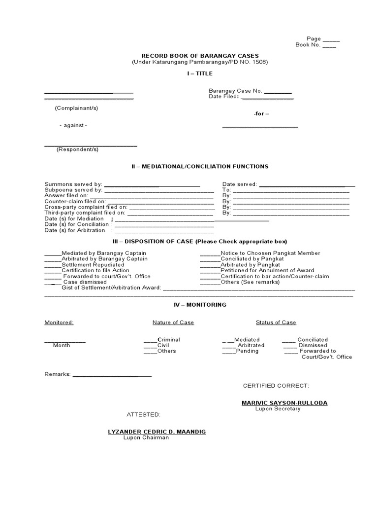 Docket Book 001 2021 | Download Free PDF | Civil Procedure | Conflict ...