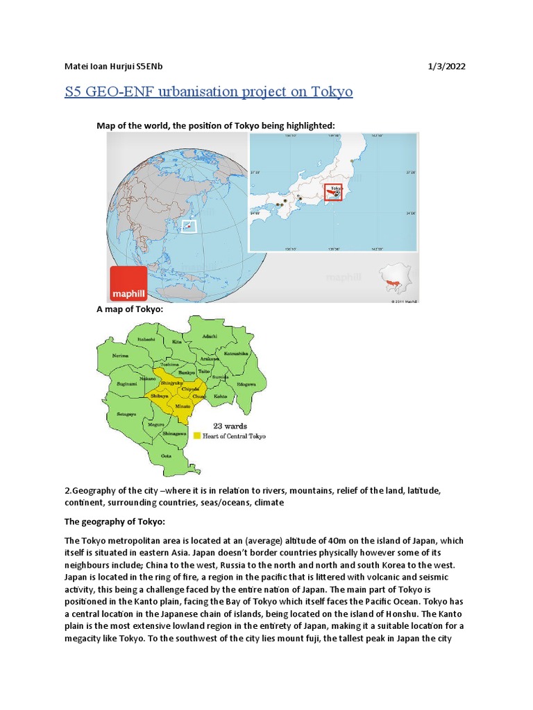 Tokyo Geography Project | PDF | Tokyo | Japan